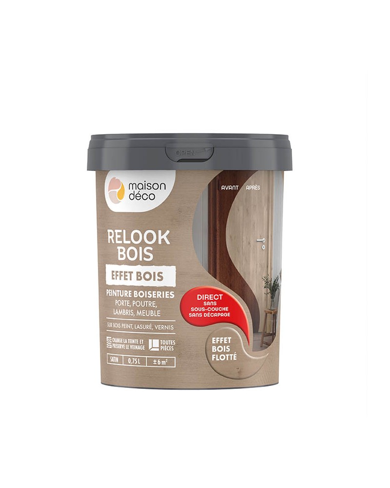 Relook Bois Effet Bois Bois Flotté | Peinture bois intérieur | Maison Déco