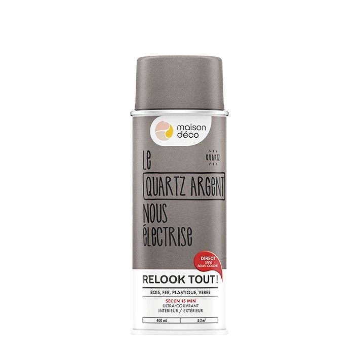 Relook Tout aérosol - Les effets Quartz : Argent | Bombe peinture ...