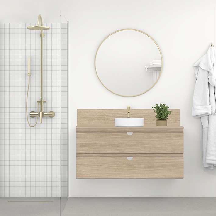 Relook Cuisine et Bains Effet Bois Bois Flotté | Peinture Cuisine et ...