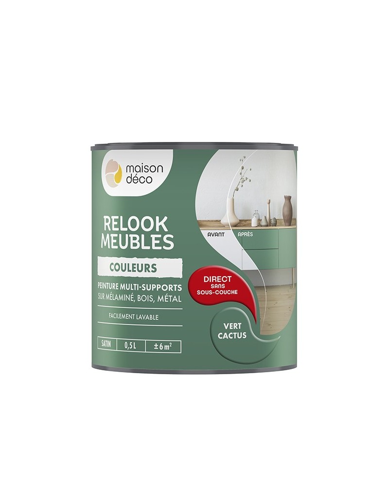 Relook meubles Couleurs Vert Cactus | Peinture meuble | Maison Déco