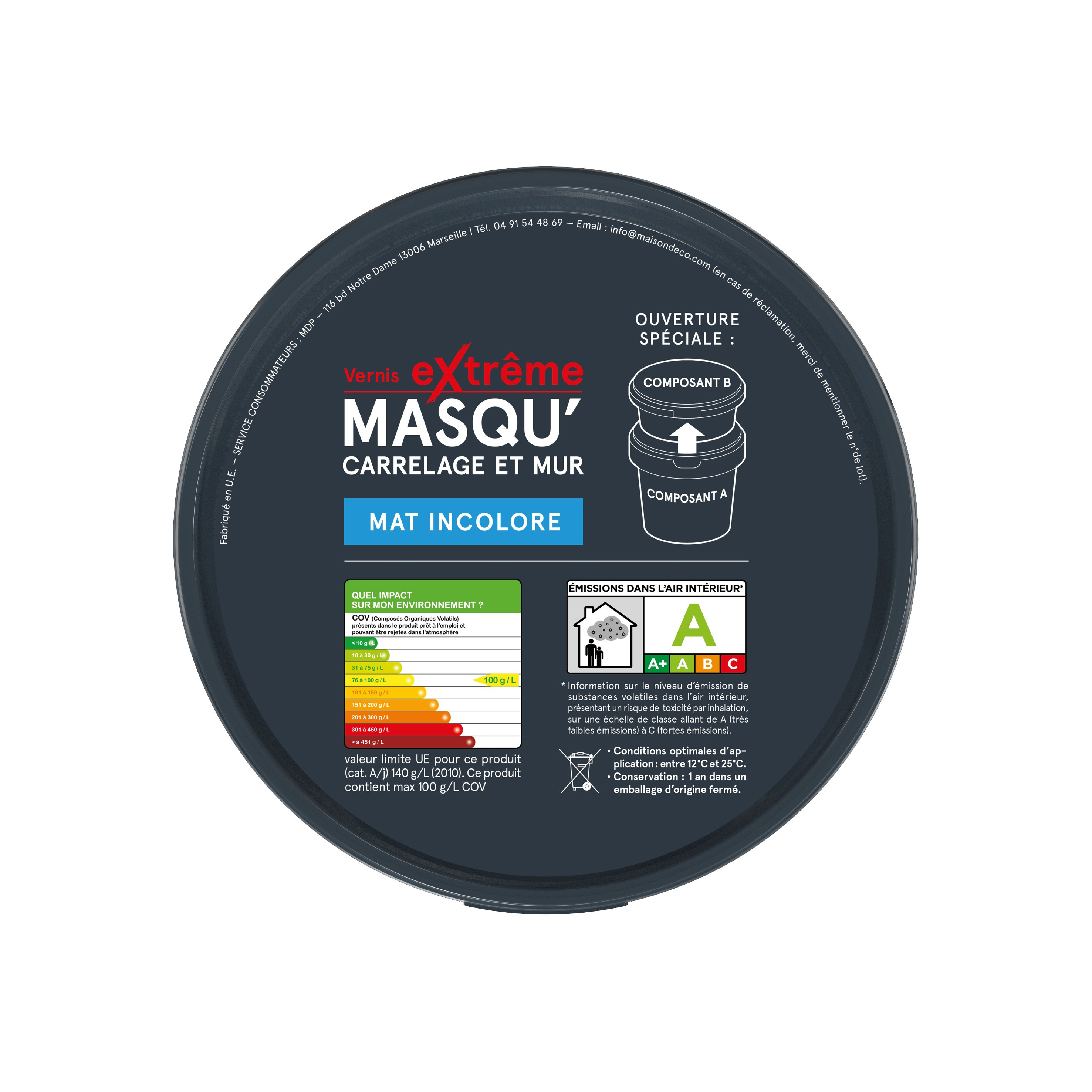 Masqu'carrelage et mur - Vernis extrême mat | Peintures à effets ...