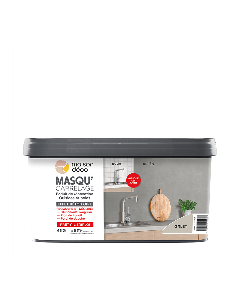 Masqu'carrelage et mur | Enduit de rénovation | Maison Déco