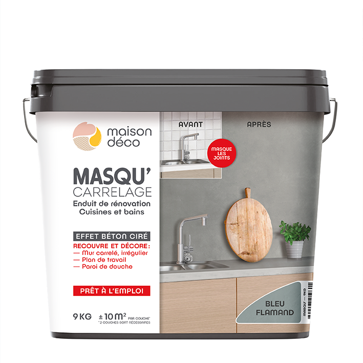Masqu'carrelage et mur | Enduit de rénovation | Maison Déco