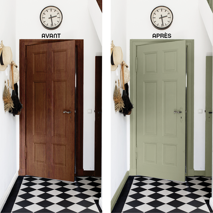 Relook Bois Couleurs Vert lichen | Peinture bois intérieur | Maison Déco