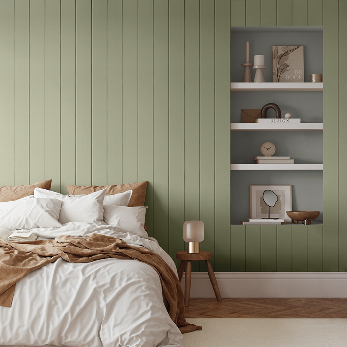 Relook Bois Couleurs Vert lichen | Peinture bois intérieur | Maison Déco